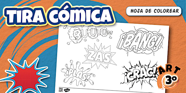Hoja de colorear: Tira cómica