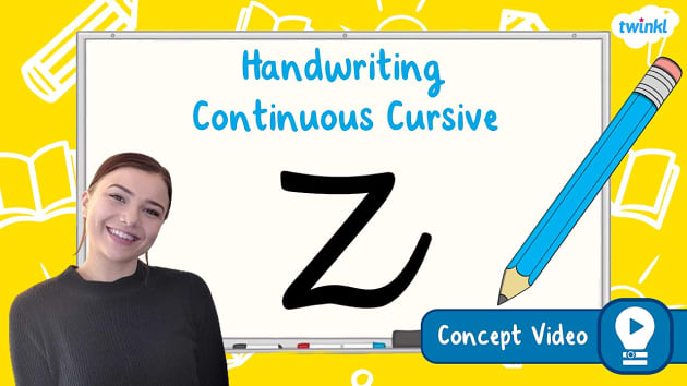 FREE! - The Letter 'z' | Cursive Handwriting Concept Video