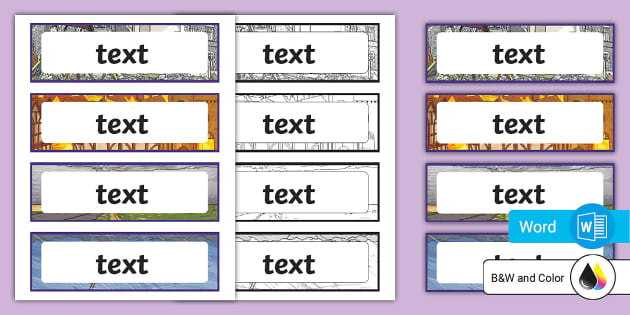 Natural Phenomena Editable Drawer Labels (teacher made)