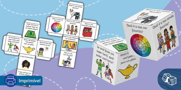 Dados de jogo - Tudo sobre mim - Volta às aulas - Twinkl Dados de jogo - Tudo sobre mim - Volta às aulas - Twinkl