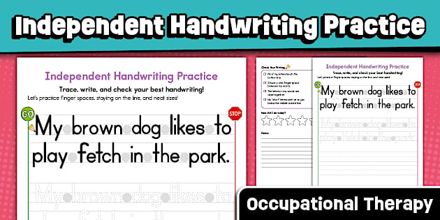 Occupational Therapy Interventions for Dysgraphia: Independent Handwriting