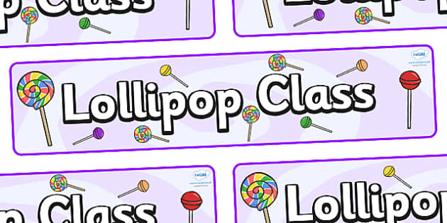 FREE! - Lollipops Themed Classroom Display Banner - Twinkl