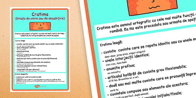 Cratima - Planșă informativă (teacher made)