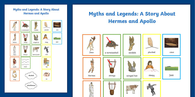 Colourful Semantics Myths and Legends Hermes and Apollo