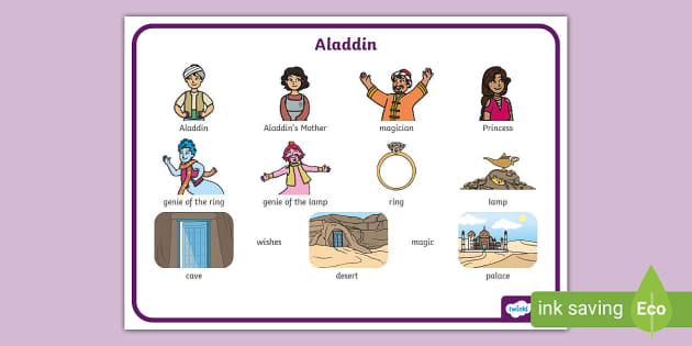 Aladdin Word Mat (Teacher-Made) - Twinkl