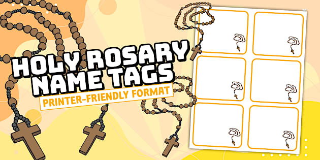 Name Tags: Holy Rosary