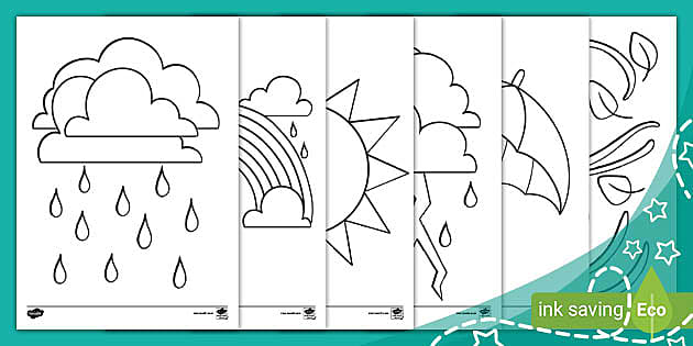 My First Weather Colouring Pack (teacher made) - Twinkl