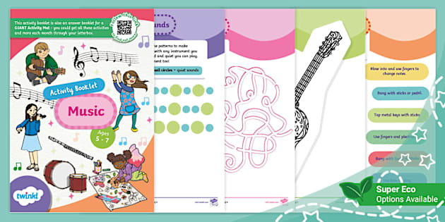 👉 Music Activity Booklet (Ages 5 - 7) - Twinkl