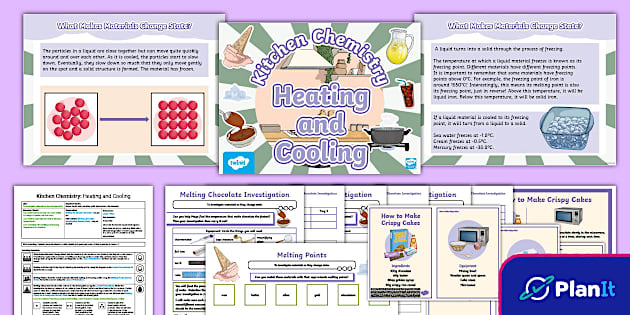 Yr 5 Science Kitchen Chemistry Lesson 3 Heating and Cooling