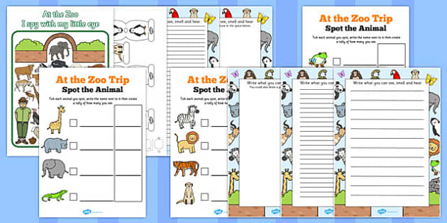 At the Zoo Trip Pack (Hecho por educadores) - Twinkl