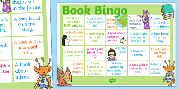 Book Bingo A3 Display Poster (Hecho por educadores) - Twinkl