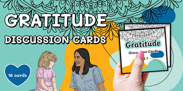 Gratitude Discussion Cards for Parents (Set 1) - Discussion Cards