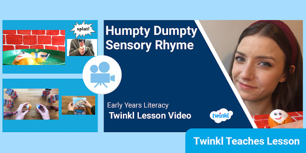 Humpty Dumpty Sensory Rhyme Video Lesson | EYFS Storytelling
