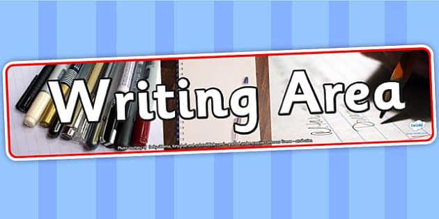 👉 Writing Area Photo Banner (teacher made)