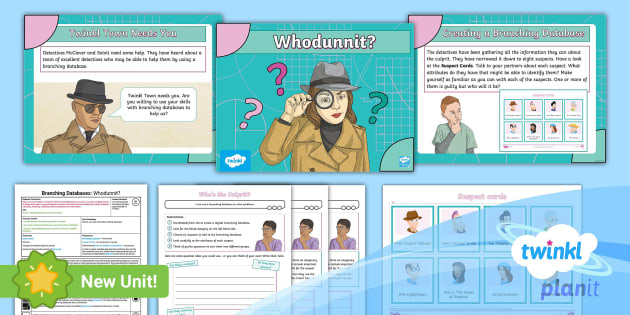 Free Computing Branching Databases Whodunnit Year 3 Lesson 6 1461