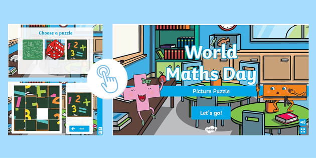 Interactive World Maths Day Puzzle (teacher made) - Twinkl