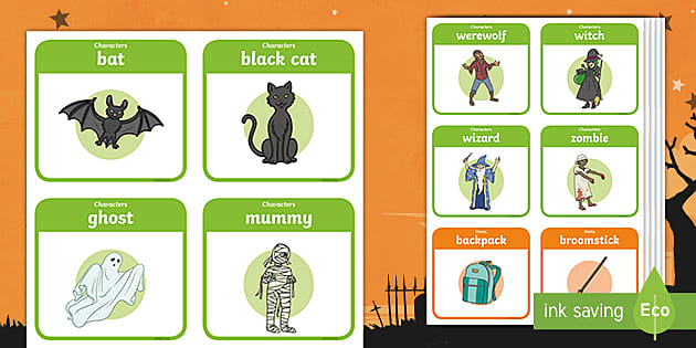 KS1 Make a Spooky Story Storytelling Prompt Cards - Twinkl