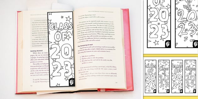 Class of 2023 Colouring Bookmarks | Twinkl Party - Twinkl
