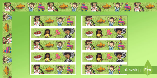 Cinco de Mayo Bulletin Board Borders