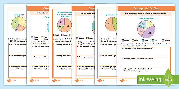Level 4: Percentages and Pie Charts Differentiated Activity