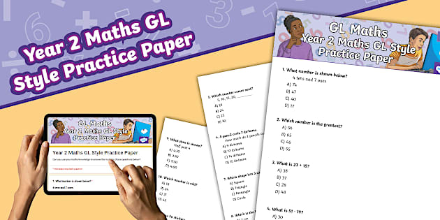 Year 2 Maths GL Style Practice Paper