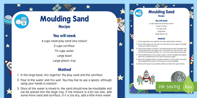 Moulding Sand Recipe