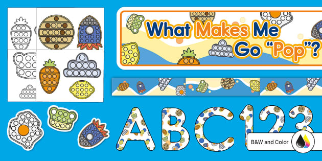 What Makes Me Go Pop? SEL Bulletin Board Pack (teacher made)