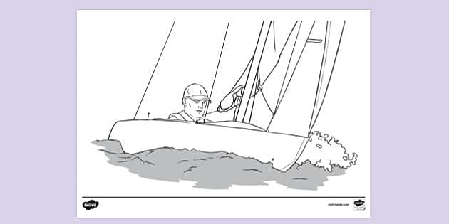 FREE! - Paralympics Sailing Colouring | Colouring Sheets