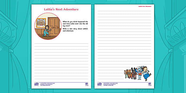 The Old Toy Room: Lottie's Next Adventure Writing Worksheet