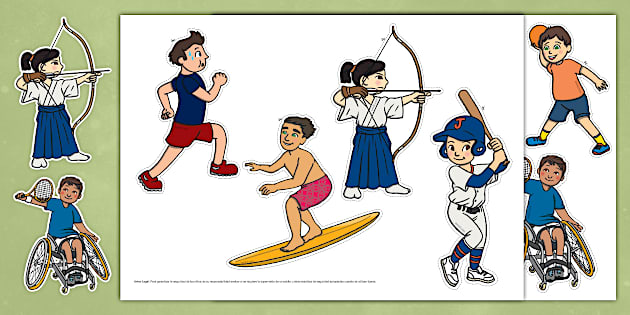 Recortables: Deportes (teacher made) - Twinkl