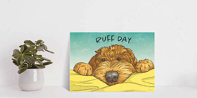 Ruff Day Postcard | Twinkl Party (Hecho por educadores)