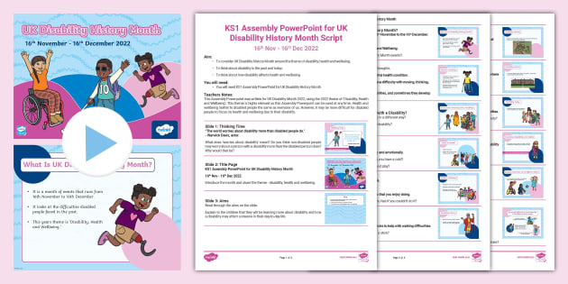 KS1 Assembly PowerPoint for UK Disability History Month