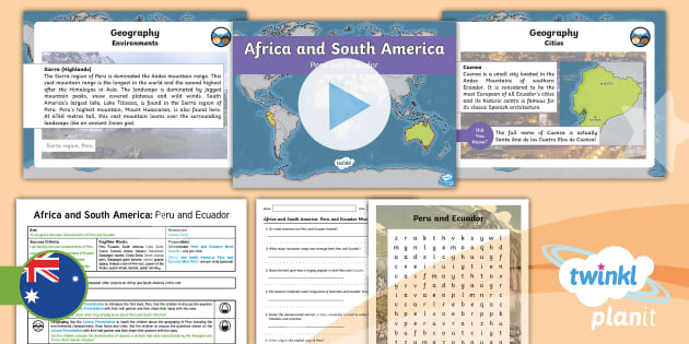 Year 4 HASS Geography Africa and South America Lesson 8