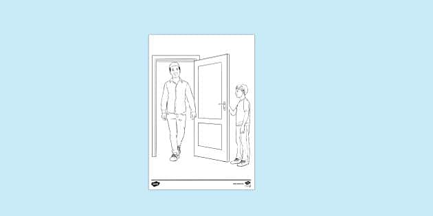 holding door open clipart