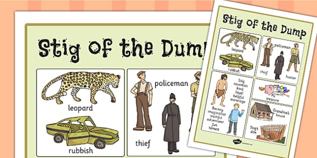 Stig of the Dump Vocabulary Poster (Hecho por educadores)