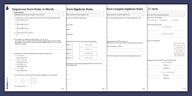 👉 Sequences - Teaching Bundle (teacher made) - Twinkl