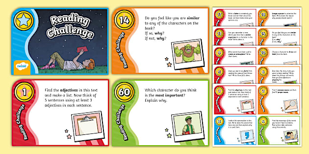 Reading Challenge Cards - Twinkl