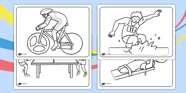 The Commonwealth Games Colouring Sheets (teacher made)