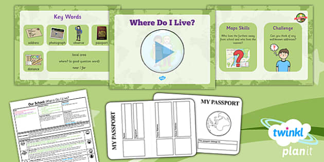 Geography: Our School: Where do I Live? Year 1 Lesson Pack 1