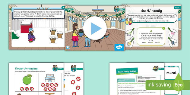 Level 6 Week 11 Lesson 3 pack - 'al' and ‘il’ saying /l/