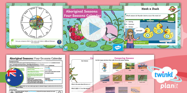 Year 1 HASS Aboriginal Season Lesson 3 4-Seasons Calendar