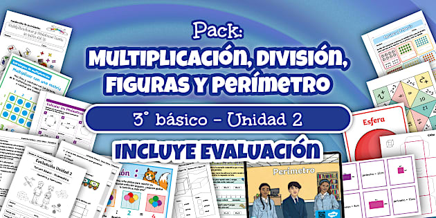 Pack Matemática | 3° Básico | Unidad 2 | Matemática