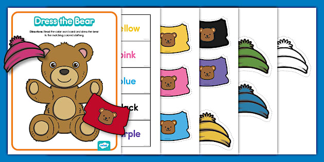 Dress the Bear Printable | Resource | Twinkl USA - Twinkl