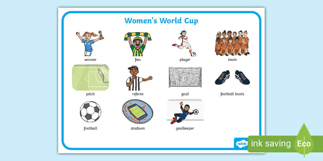 Women's World Cup Word Mat (teacher made) - Twinkl