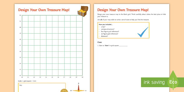Create a Treasure Map Template | Twinkl (teacher made)