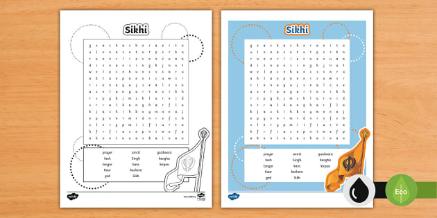 Sikhi Intermediate Word Search (Teacher-Made) - Twinkl