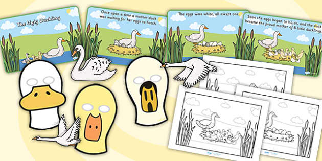 The Ugly Duckling Story Sack (teacher made) - Twinkl