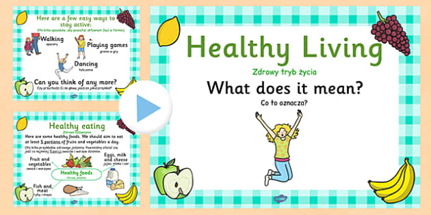 EYFS Healthy Eating and Living PowerPoint Polish Translation
