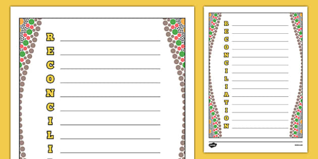National Reconciliation Week Acrostic Poem Template | Twinkl