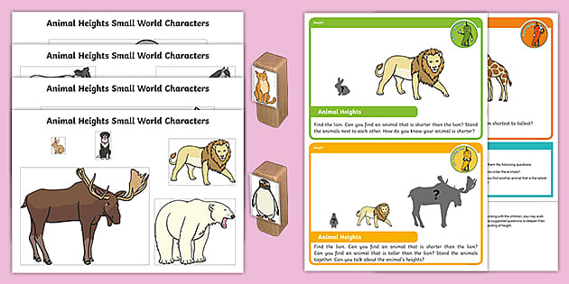 👉 Height Chilli Challenge Cards: Animal Heights - Twinkl
